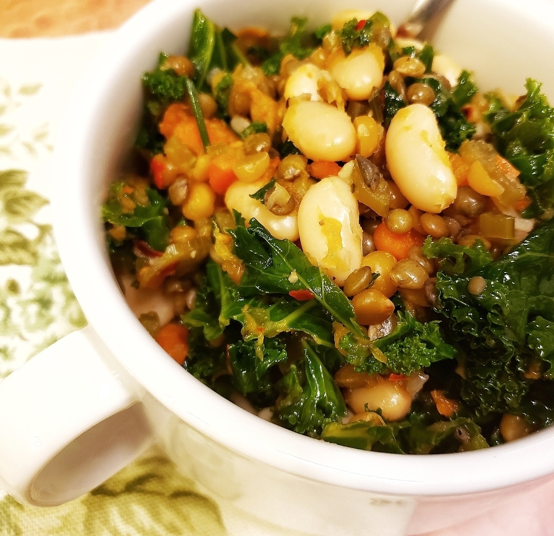 French Lentil and Calabrian Chile Vegetable Bowl – Pass Your Plates